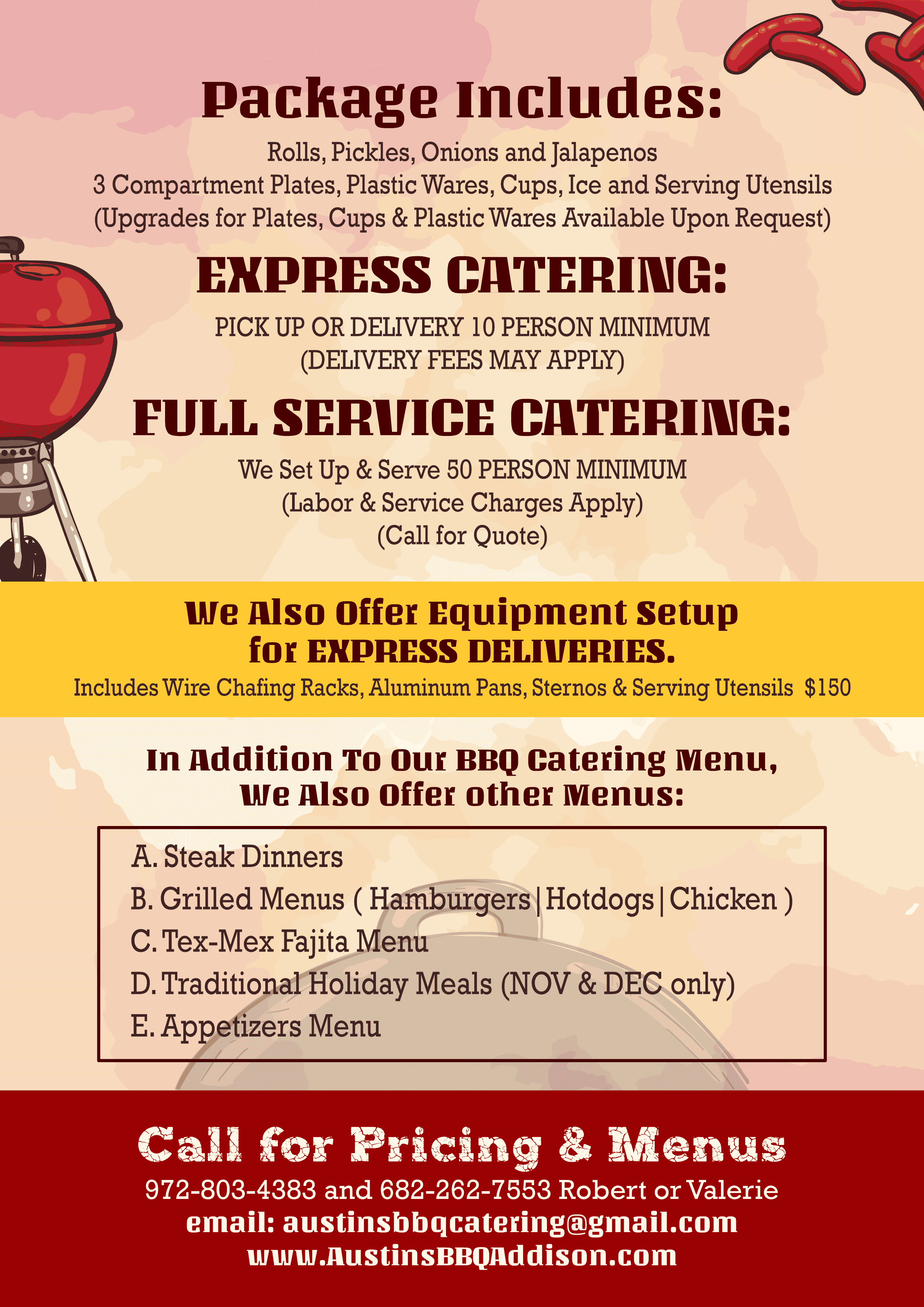 Austin's Bar-B-Que Texas BBQ | Catering
